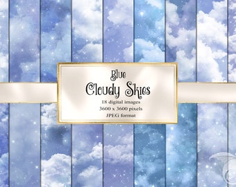 Seamless Clouds Pattern Digital Paper Seamless Dreamy Cloud - Etsy