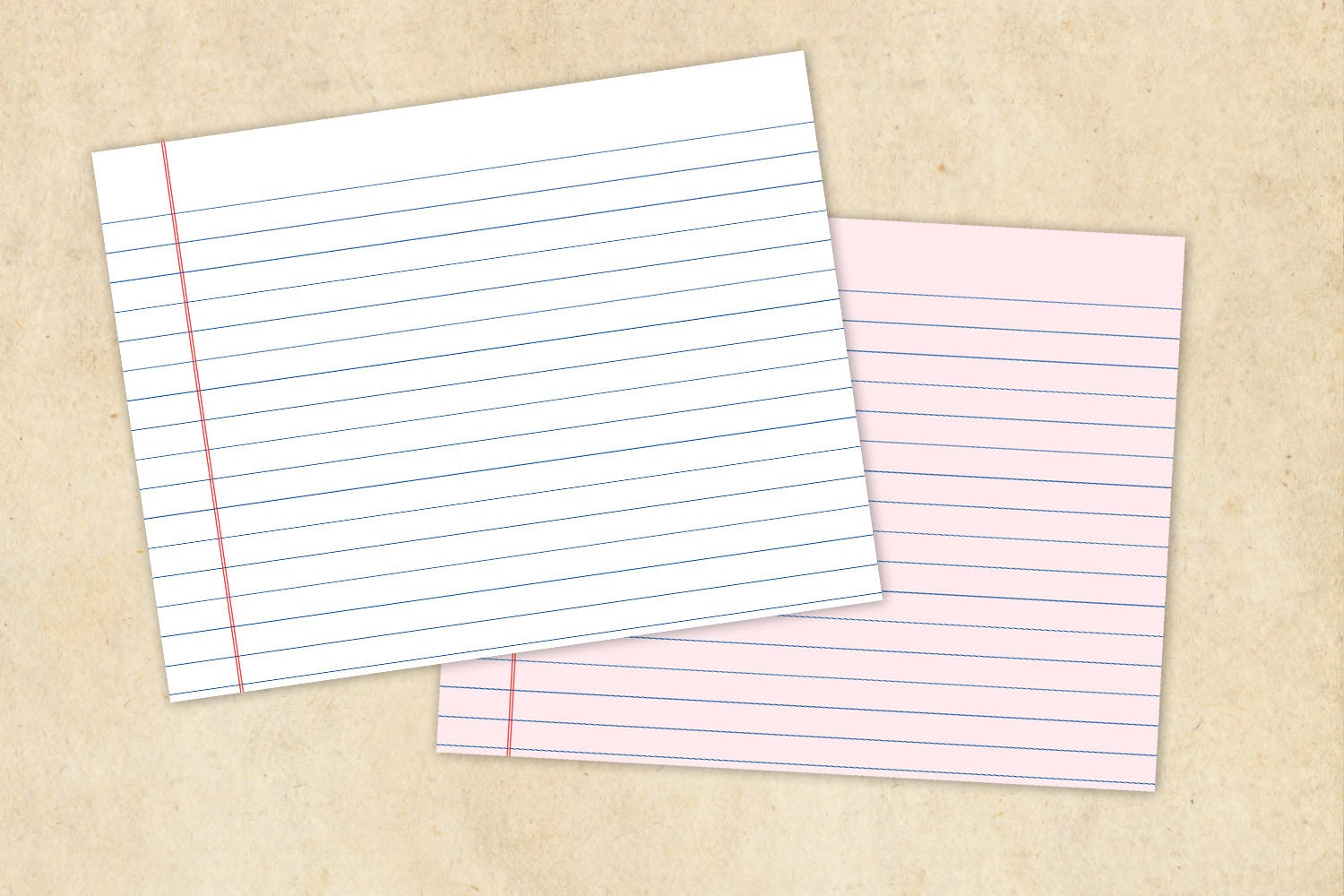 Landscape Notebook Paper - Printable Lined & Graph Paper (digital ...