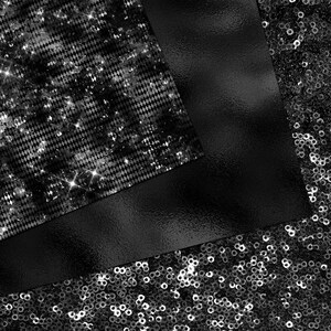 Opulent Black Digital Paper, Seamless Black Scrapbook Paper, Black ...