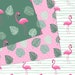 Pink and Mint Flamingo Digital Paper, Seamless Flamingo Patterns on ...