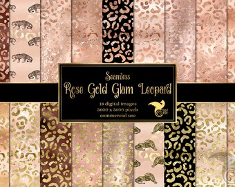 Gold Leopard Print | Etsy