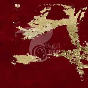 Red and Gold Foil Flake Textures - Printable Foil Backgrounds and ...