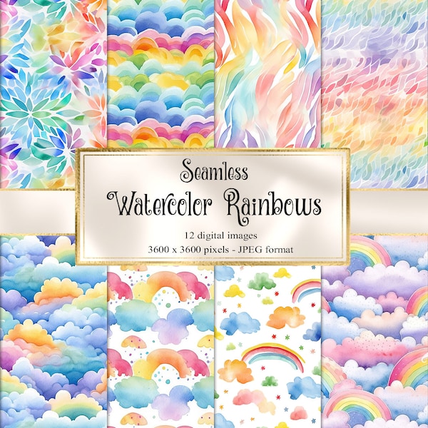 Watercolor Rainbow Wallpaper - Etsy