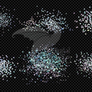 Holographic Star Glitter Overlays - Digital Instant Download Rainbow ...