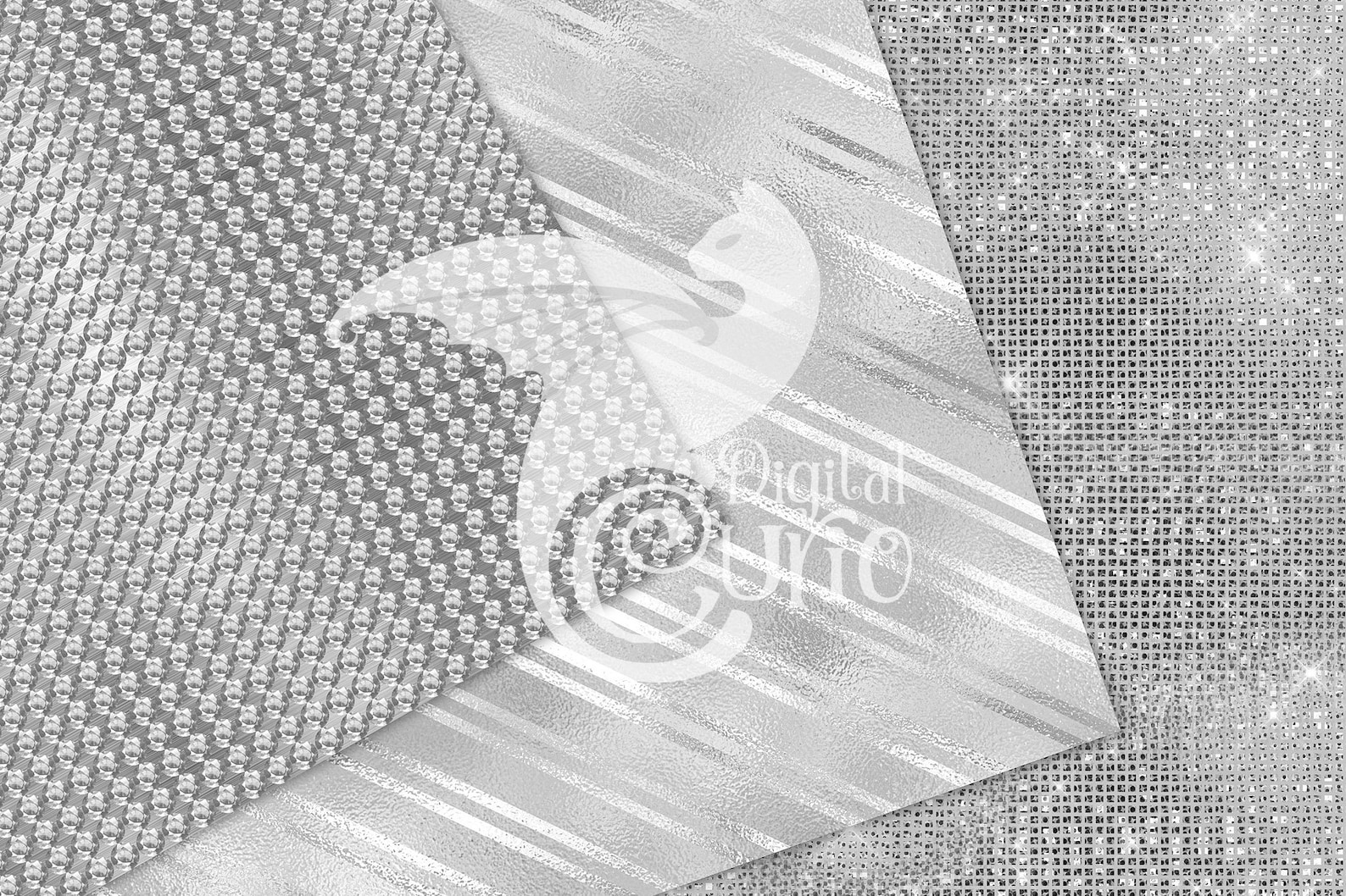 Luxury Silver Digital Paper Seamless Silver Textures Silver - Etsy