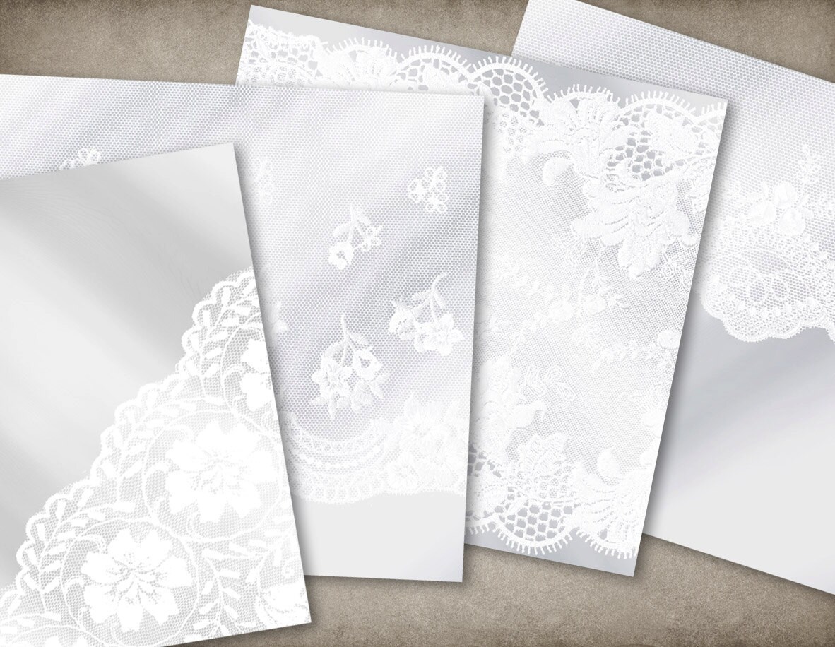 Wedding Satin and Lace Digital Paper Lace Paper Bridal | Etsy