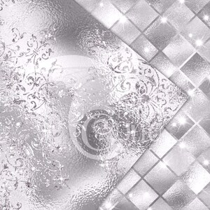 Shimmering Silver Digital Paper, Seamless Silver Textures With Shimmer ...