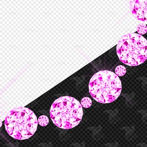 Hot Pink Diamond Frame Clipart, Glam Wedding Bling Frame Clip Art Png ...