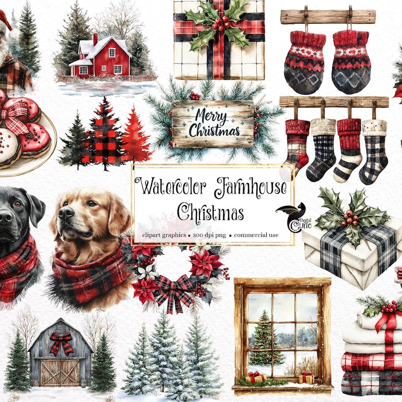 Farmhouse Clip Art - Etsy