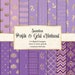 Purple and Gold Mermaid Digital Paper, Seamless Gold Mermaid Patterns ...