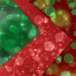 Christmas Bokeh Glitter Digital Paper – Red, Green, Silver (digital ...