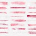 Pink Paint Strokes Clipart, With Pink Glitter and Pink Foil in Digital ...