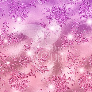 Ombre Glitter Floral Digital Paper, Seamless Texture (digital Download ...