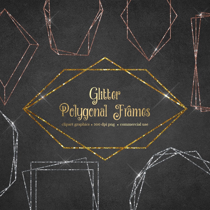Glitter Frames - Etsy