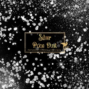 Silver Pixie Dust Overlays - Ultra Fine Glitter Clip Art in Png Format ...