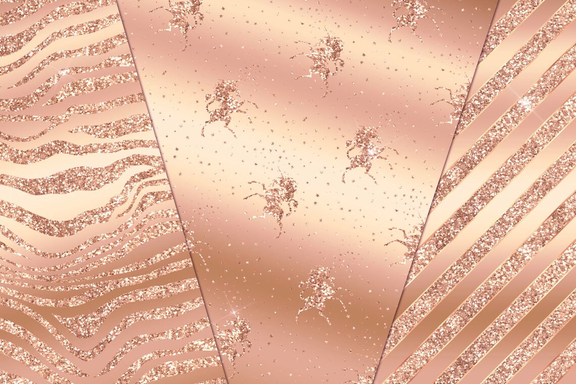 Sparkling Rose Gold Digital Paper Seamless Glitter Patterns - Etsy