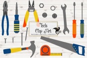 Hand Painted Watercolor Tools Tools Clipart Set High - Etsy Canada