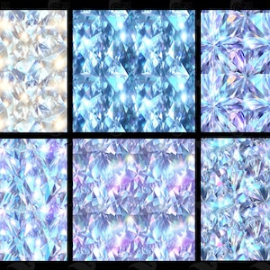 Seamless Diamond Textures - Digital Printable Crystal Diamond Pattern ...