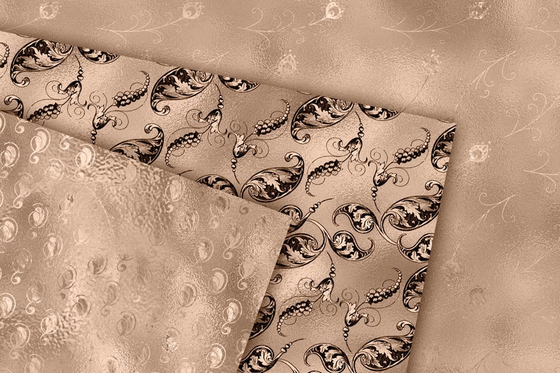 Rose Gold Peacock Digital Paper Seamless Peacock Patterns - Etsy