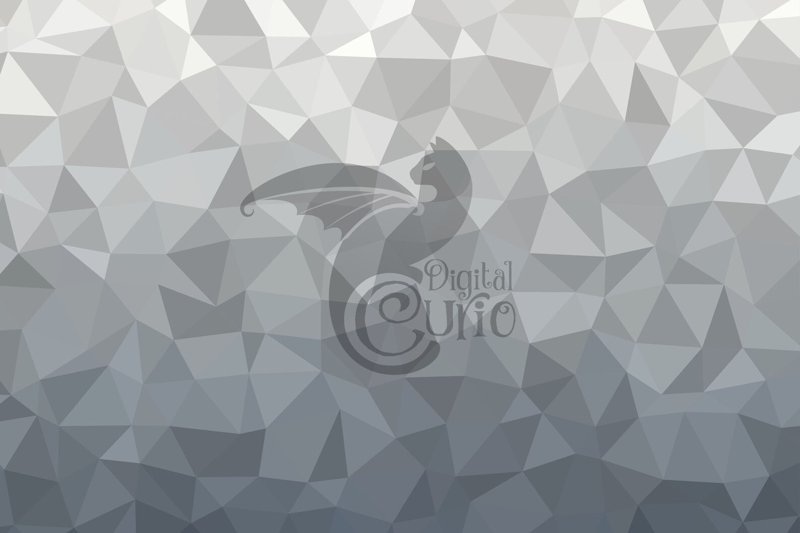 Gray Low Poly Digital Paper, Printable Geometric Triangle Backgrounds ...