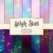 Bokeh Stars Digital Paper, Starlight Bokeh Light Effects on Printable ...