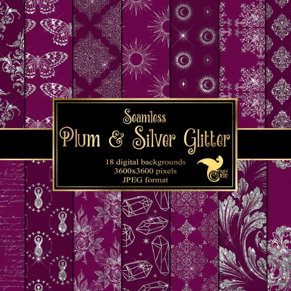 Plum and Silver - Etsy