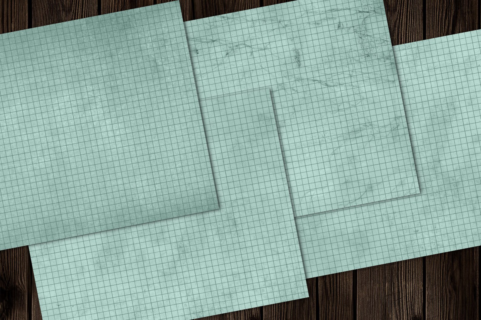 Distressed Aqua Writing Paper 10x8 Notebook Digital Paper | Etsy