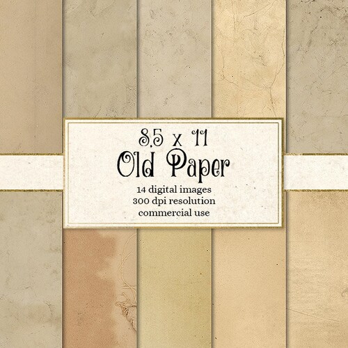 Antique Paper Textures Vintage Paper Backgrounds Printable - Etsy