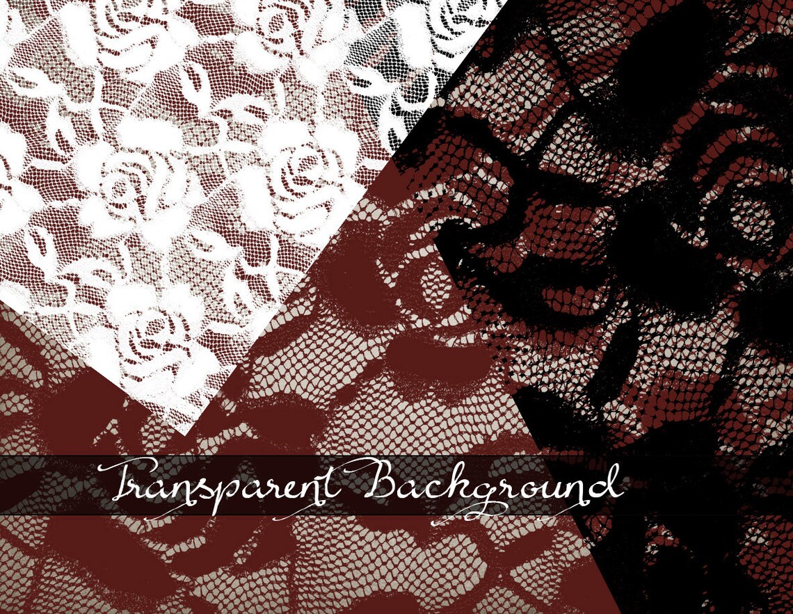 Rose Lace Overlays Rose Lace Digital Paper PNG Transparent - Etsy