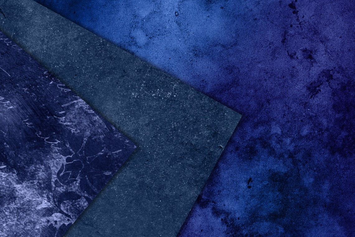 Distressed Dark Blue Textures Digital Paper Blue Grunge - Etsy