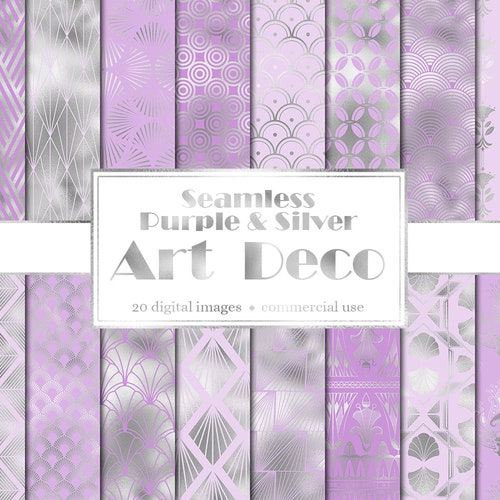 Teal and Gold Art Deco Digital Paper Seamless Deco Patterns - Etsy