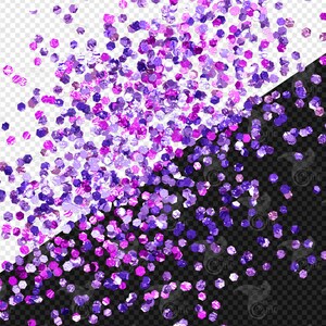 Chunky Purple Glitter Overlays, Digital Glitter Png Overlays, Clip Art ...