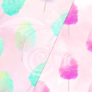 Cotton Candy Sparkle Digital Paper - Seamless Rainbow Pastel Textures ...