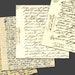 Vintage Handwriting Digital Paper, Old Letters, Old Handwriting ...