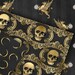 Heraldic Black and Gold Digital Paper, Seamless Patterns, Medieval ...