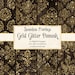 Gold Glitter Damask Overlays, Seamless Gold Patterns in PNG Format With ...