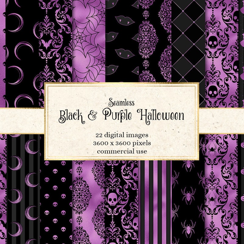Purple Halloween - Etsy