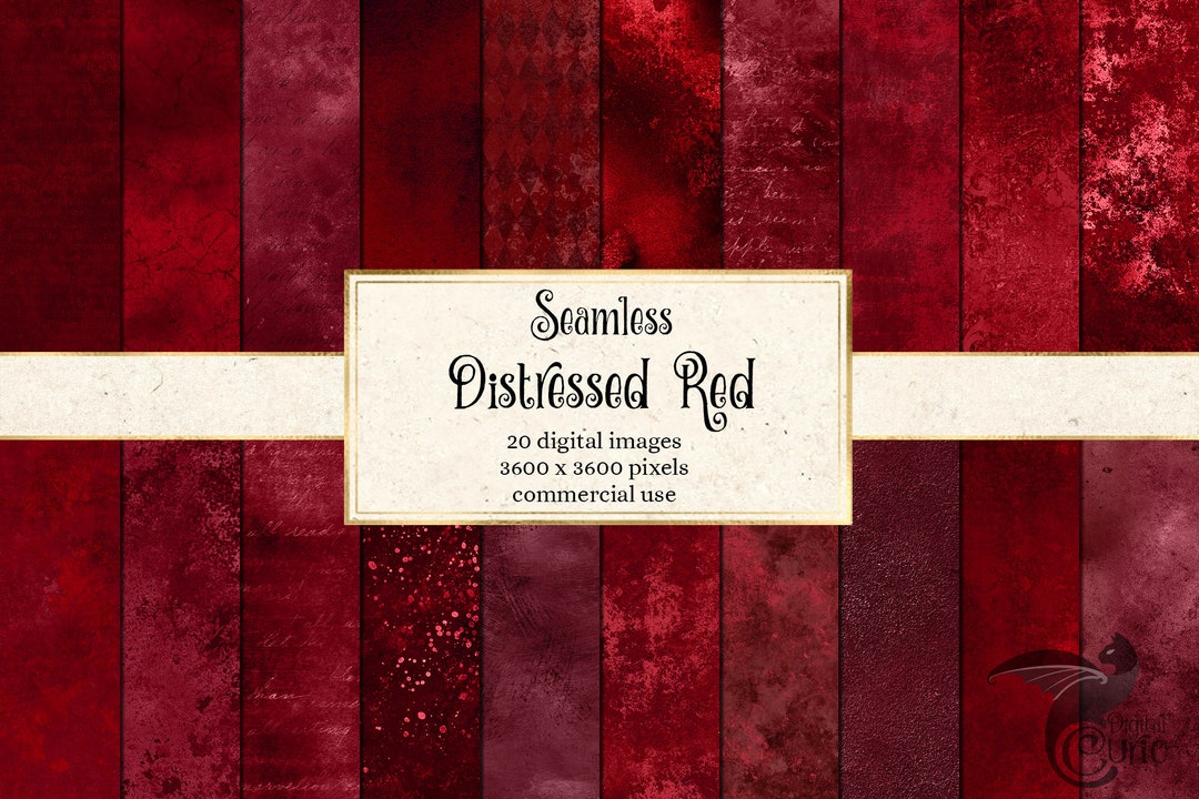 Red Distressed Textures, Grunge Digital Paper (seamless JPG) - Etsy