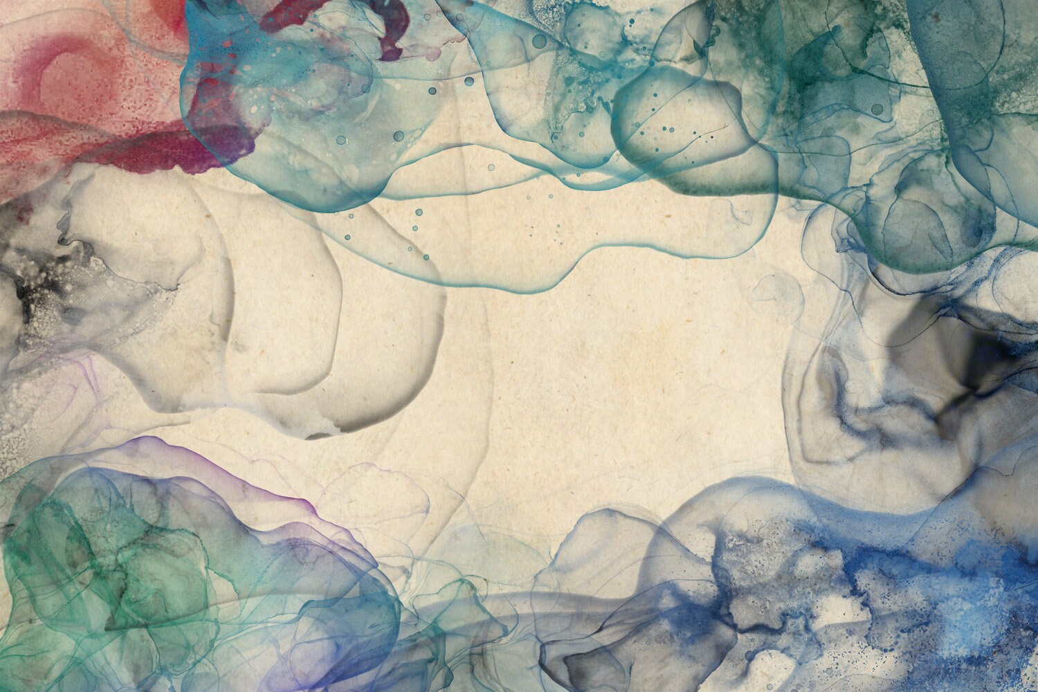 Liquid Ink Overlays digital paint overlays watercolor | Etsy