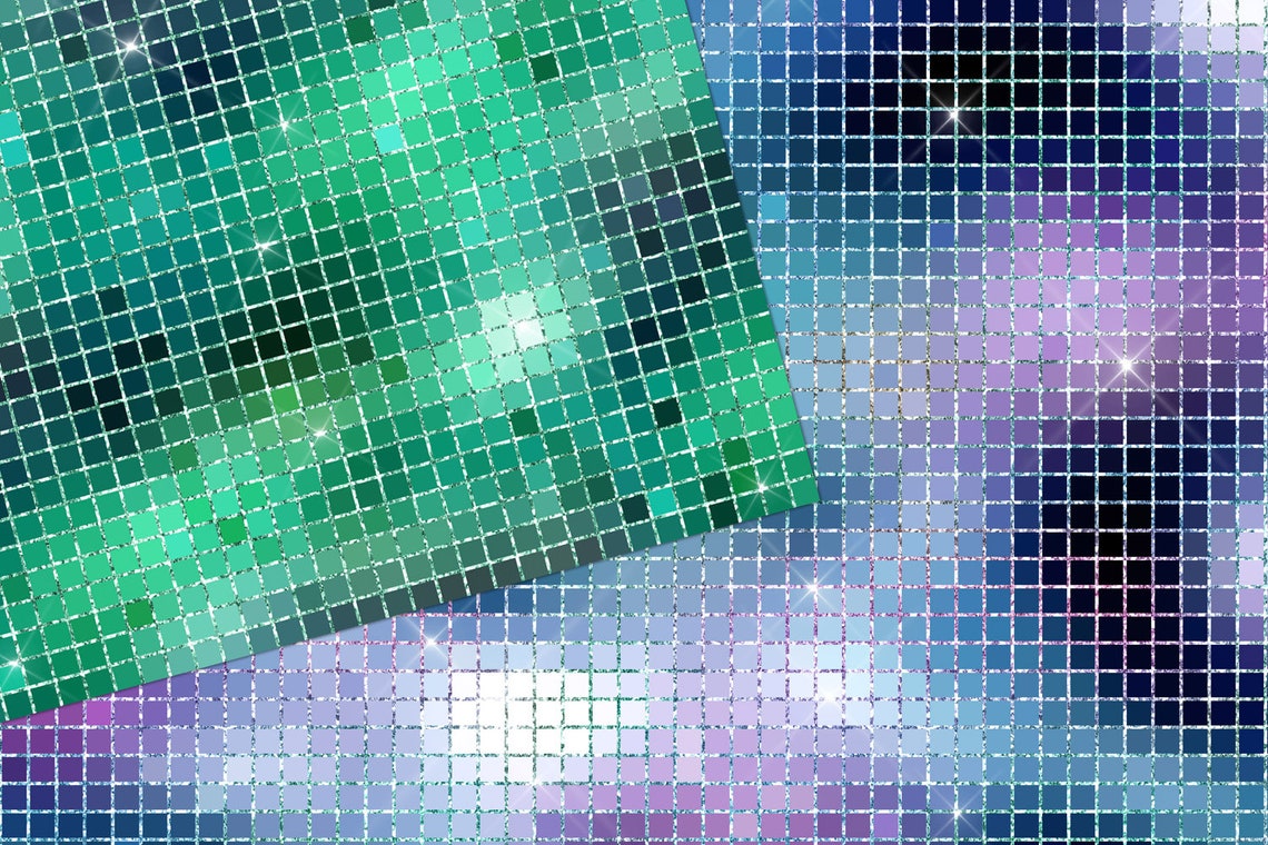 Disco Mirror Glam Digital Paper Seamless Shimmer Tileable - Etsy