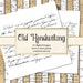 Old Handwriting Digital Paper, Vintage Paper Textures Antique Old ...