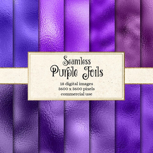 Purple Foil Digital Paper Seamless Purple Foil Textures - Etsy