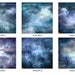 Cloudy Nights Digital Paper, Watercolor Clouds Backgrounds, Cloud ...