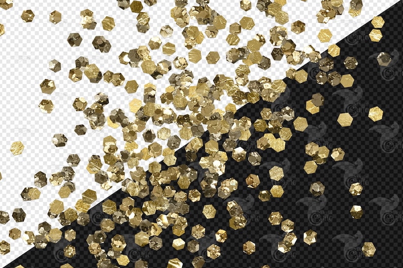 Chunky Gold Glitter Overlays, PNG Clip Art (digital Download) - Etsy