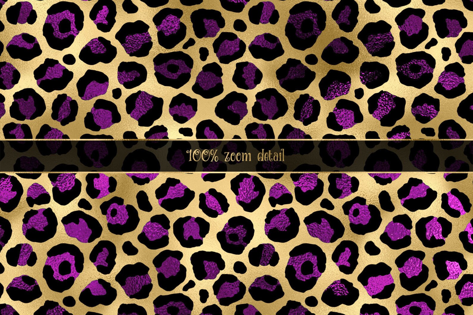 Purple and Gold Leopard Digital Paper Seamless Leopard Spot - Etsy