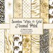 White and Gold Animal Skins Digital Paper, African Animal Print ...