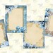 Blue Rose Journal Paper, Rococo Printable Pages (digital Download) - Etsy