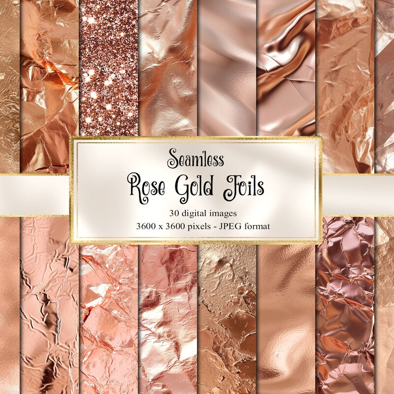 Rose Gold Foil - Etsy