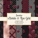 Marsala and Rose Gold Floral Digital Paper Seamless Flower | Etsy