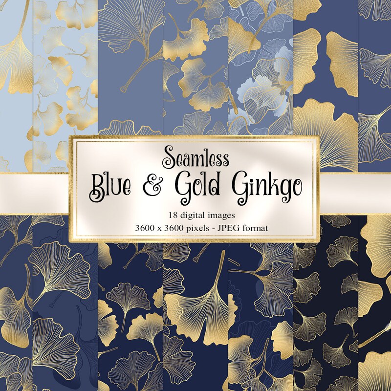 Navy Blue Leaf Pattern - Etsy